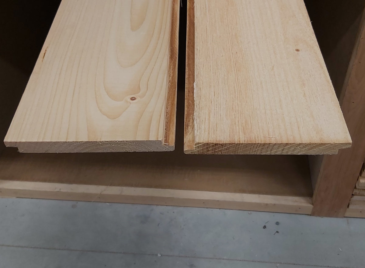 1 x 8 Knotty Pine Shiplap - Wood Shed